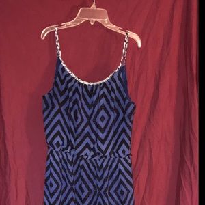 Cato | Dresses | Stunning Blue Maxi Dress With Hexagonal Pattern | Poshmark
